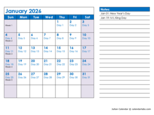 2026 Work Week Calendar - Free Printable Calendar