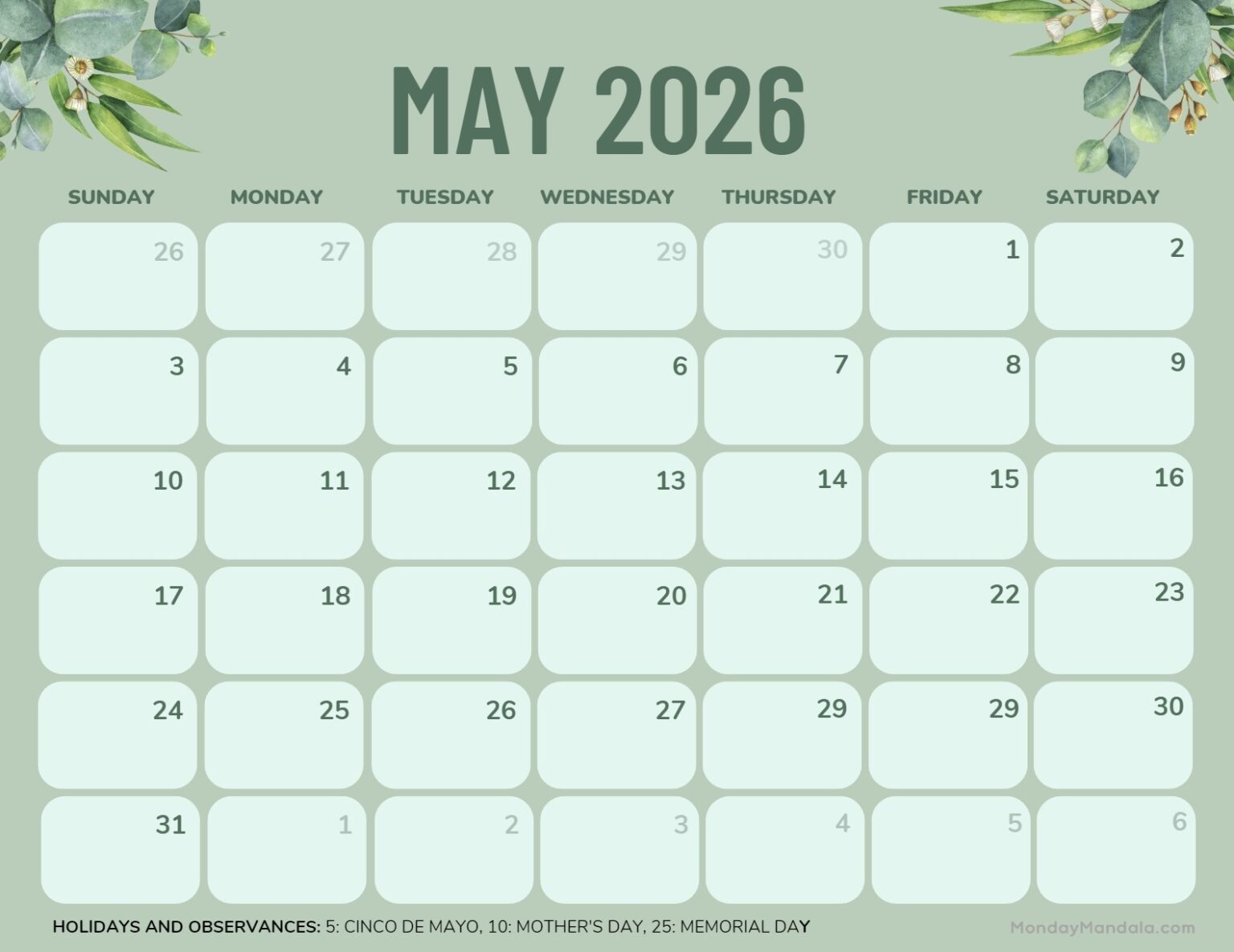 Gujarati Calendar 2026 With Tithi - Free Printable Calendar