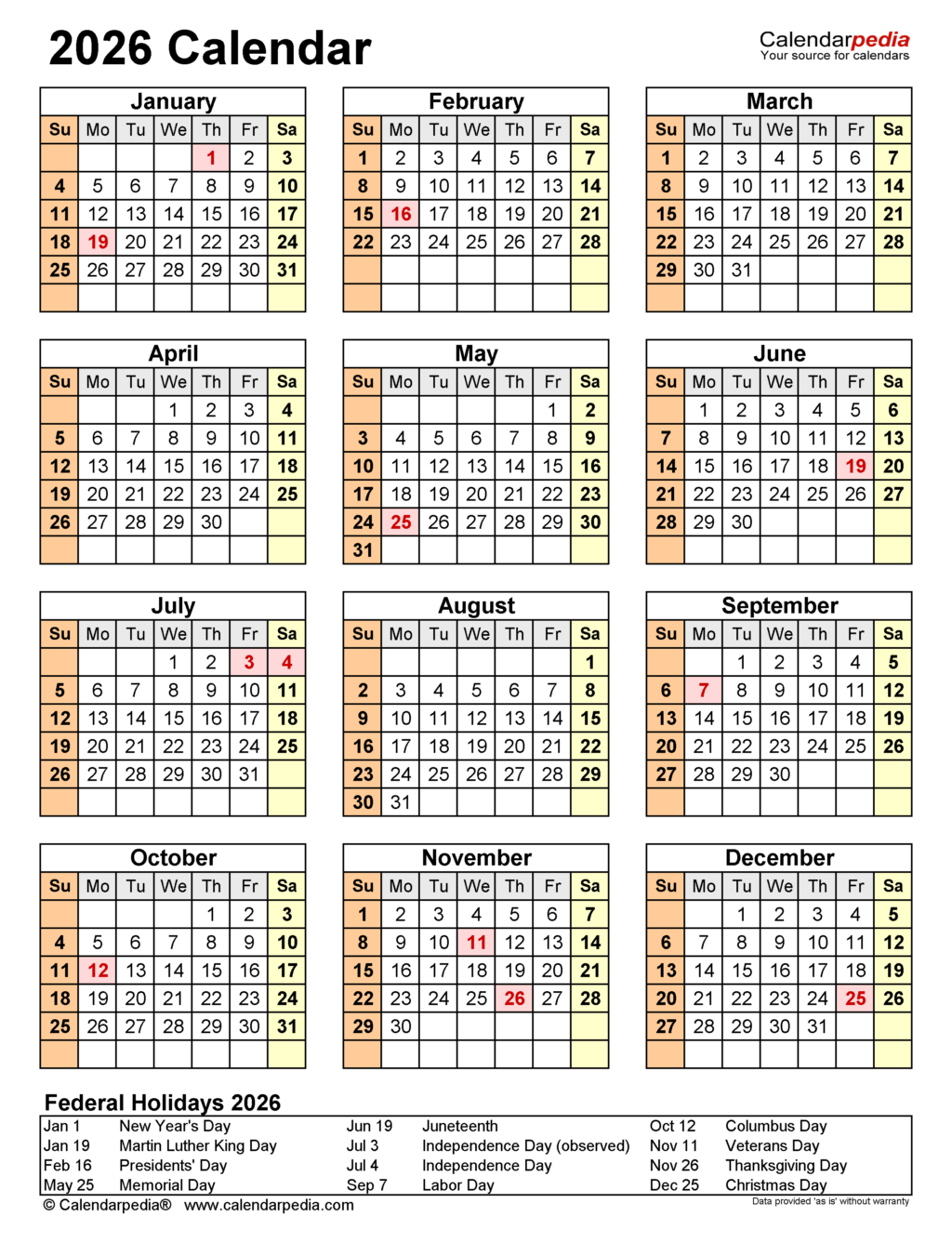 365 Day Calendar Printable: Stay Organized Every Day of the Year - Free ...