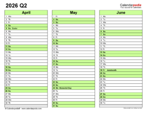 3 Month Calendar 2026 - Free Printable Calendar
