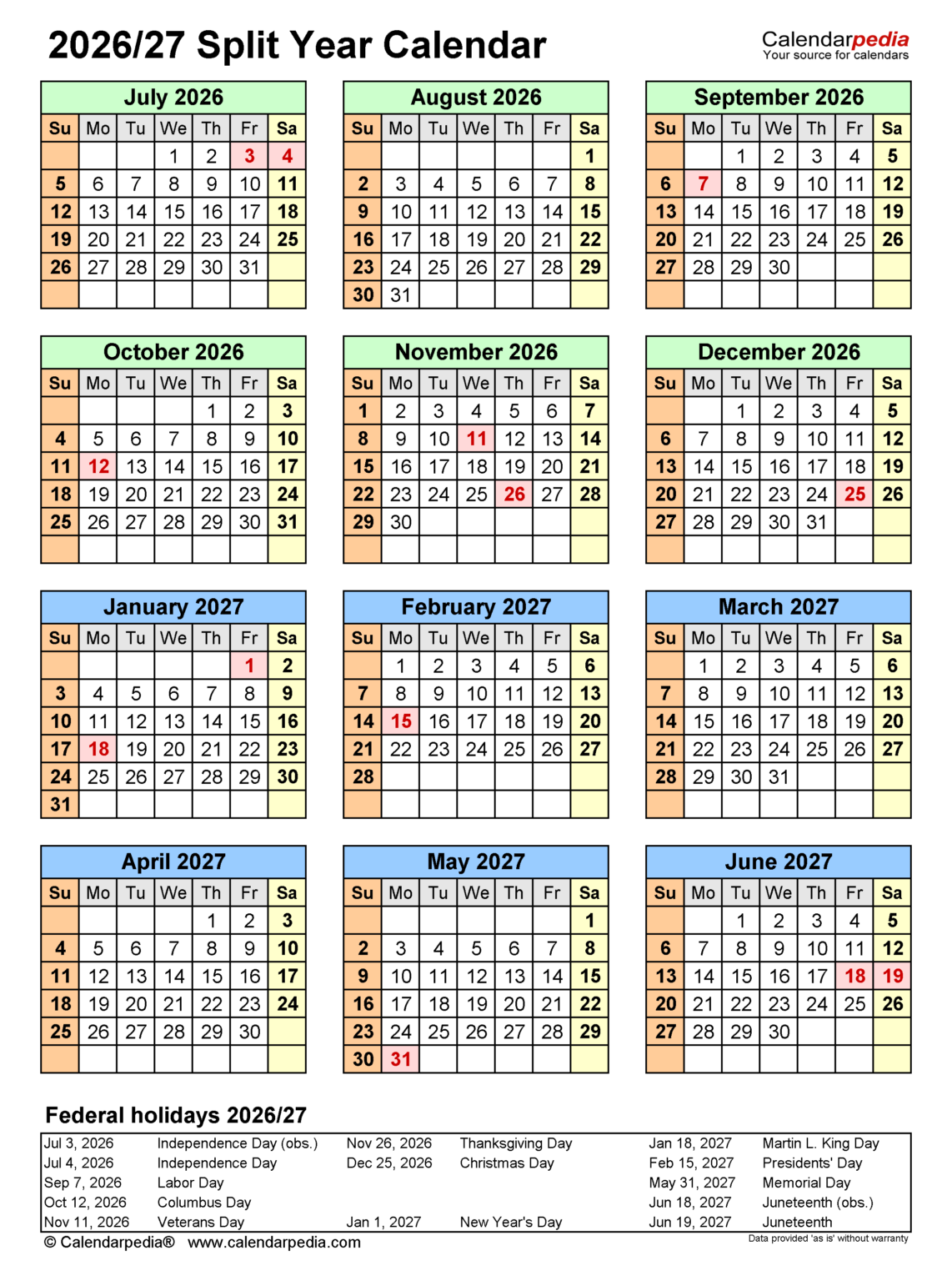 2026 Biweekly Payroll Calendar - Free Printable Calendar