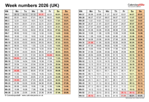 2026 Fiscal Calendar With Week Numbers - Free Printable Calendar