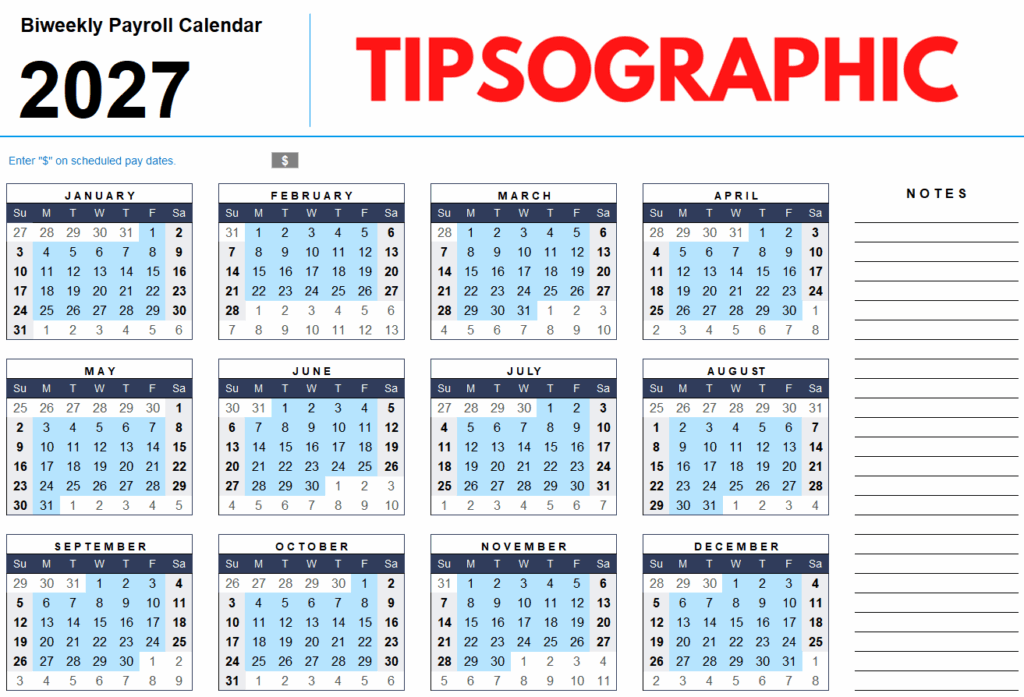 Adp 2027 Calendar Printable: Stay Organized and Efficient - Free ...