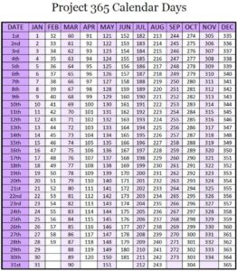365 Day Calendar Printable: Stay Organized Every Day of the Year - Free ...
