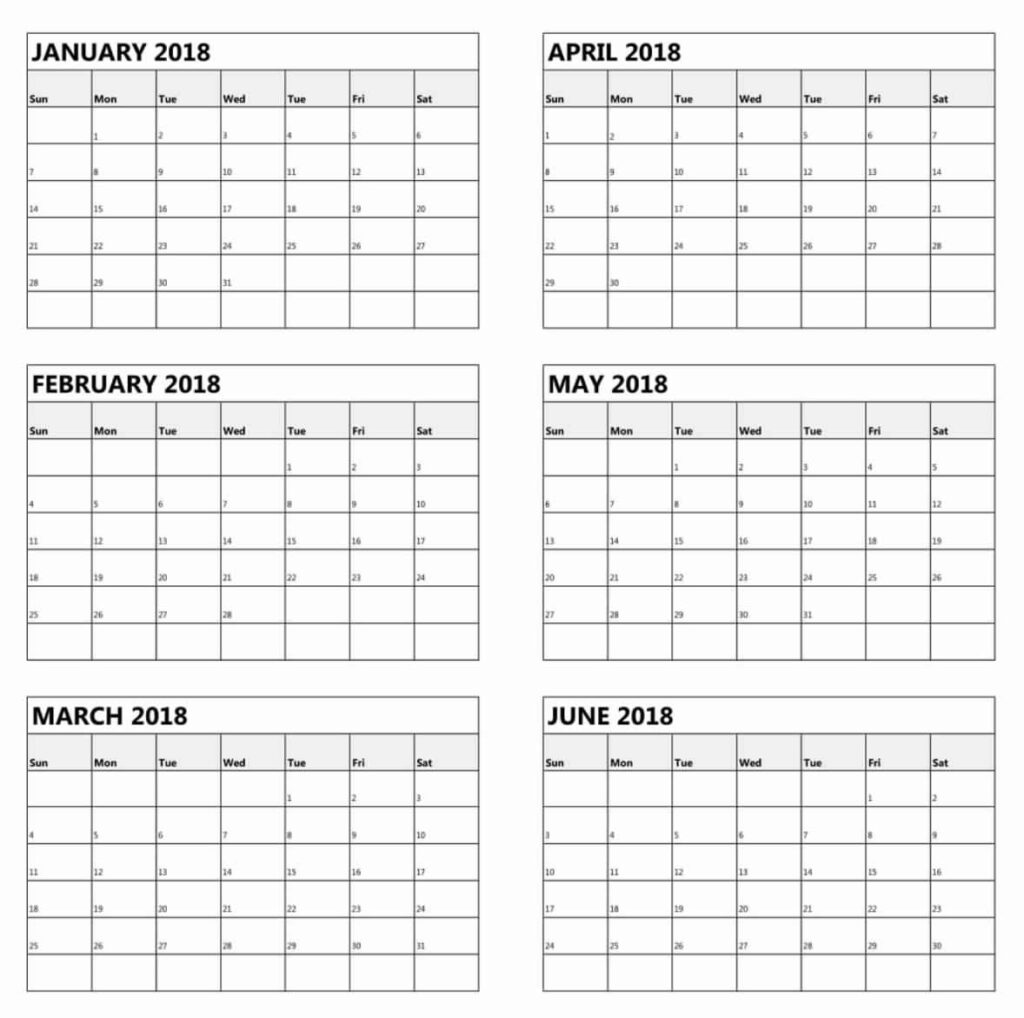 6 Week Calendar Printable: Stay Organized and On Track - Free Printable ...