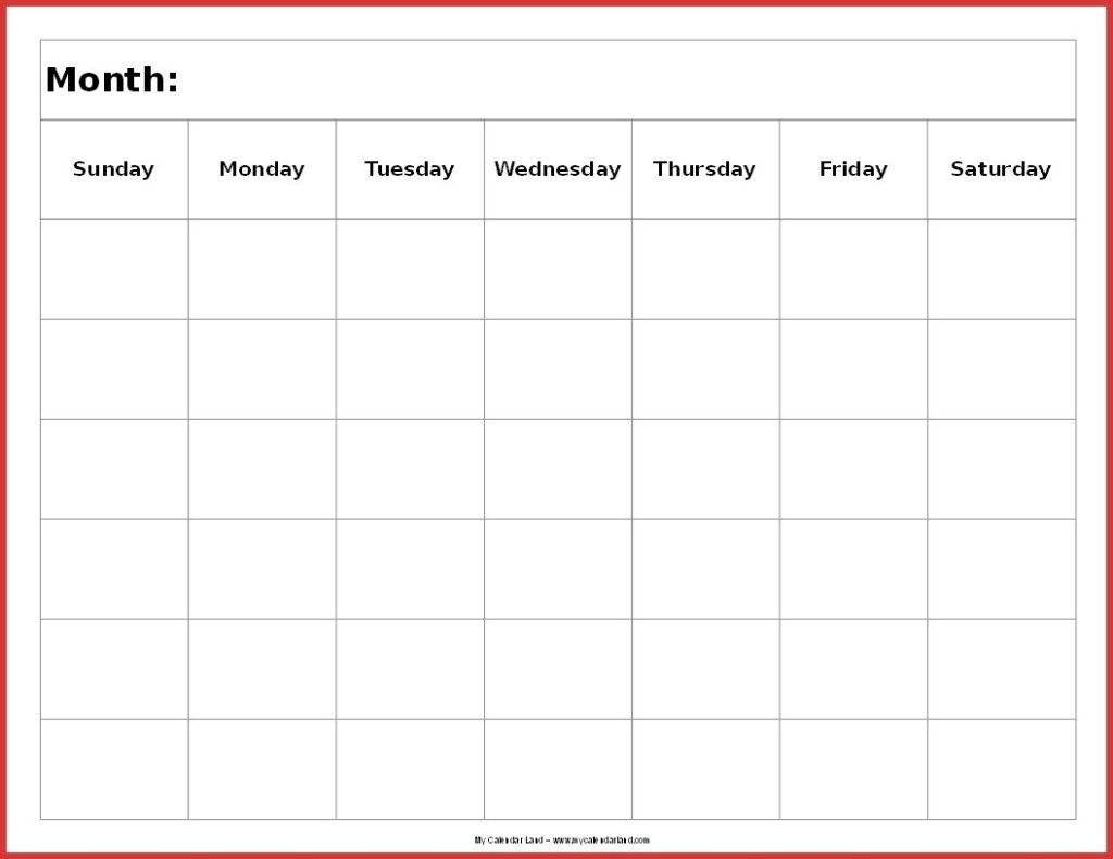 6 Week Calendar Printable: Stay Organized and On Track - Free Printable ...