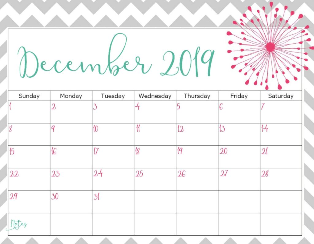 Free Printable Calendar for December: Plan Your Month Ahead - Free ...
