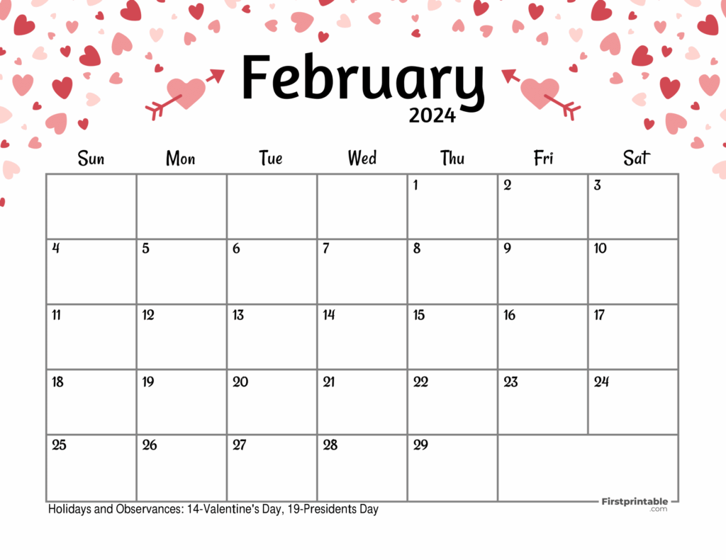 February Calendar Printable: Stay Organized and On Track - Free ...
