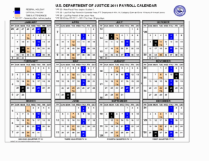 Federal Pay Period Calendar For 2027 With Holidays Printable - Free ...