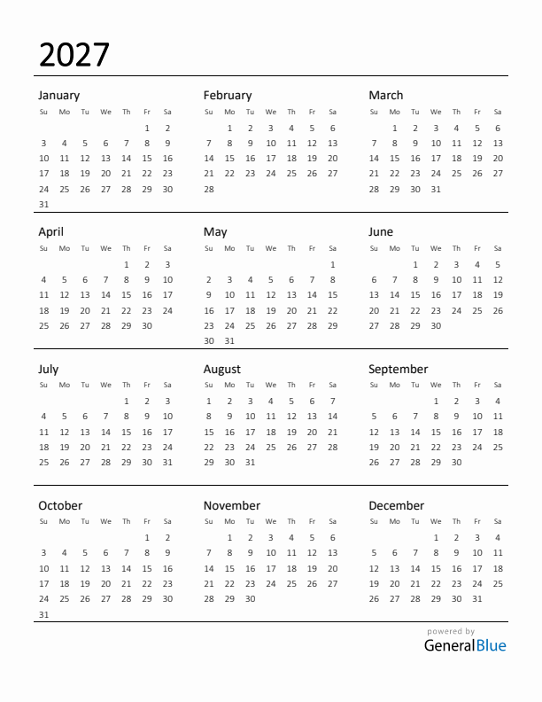 2026 Quarterly Calendar Printable - Free Printable Calendar