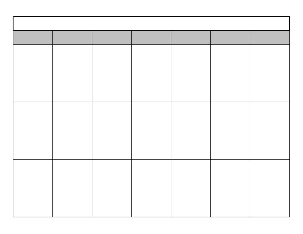 Unlock Your Productivity with a 3 Week Calendar Printable - Free ...
