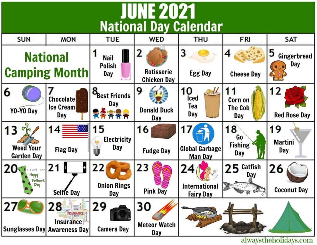 Printable Calendar Of National Days: A Comprehensive Guide - Free ...